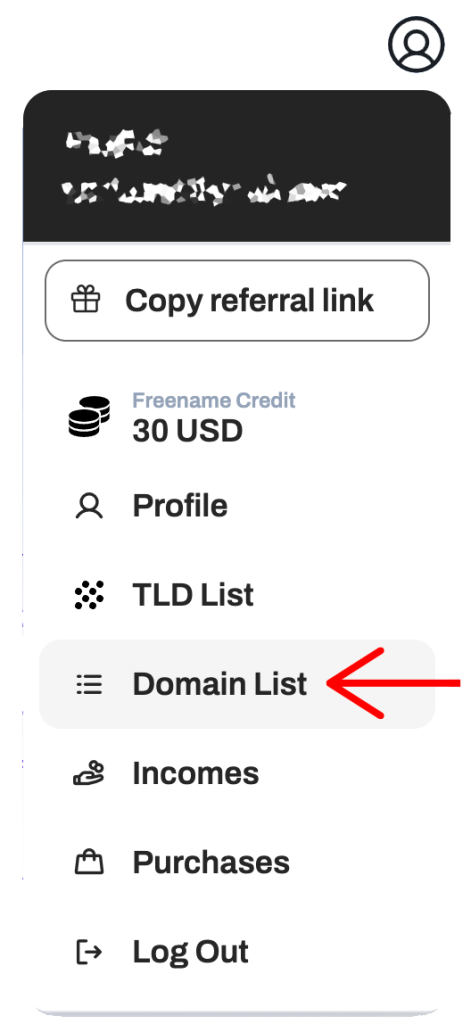 How to set record "A" on Freename Domains